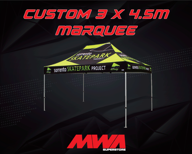 3X4.5M Custom Marquee — Motor Sports Wraps