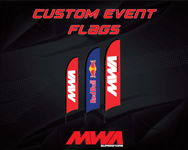 CUSTOM EVENT FLAGS — Motor Sports Wraps