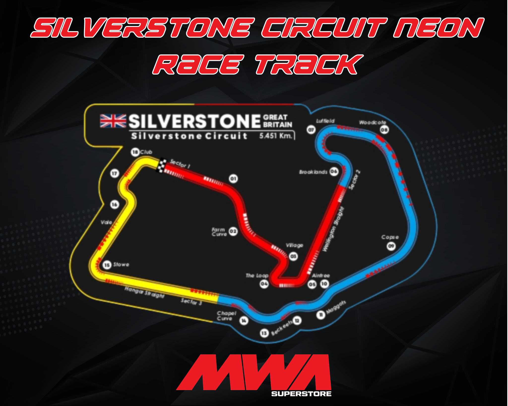 Neon Race Tracks — Motor Sports Wraps